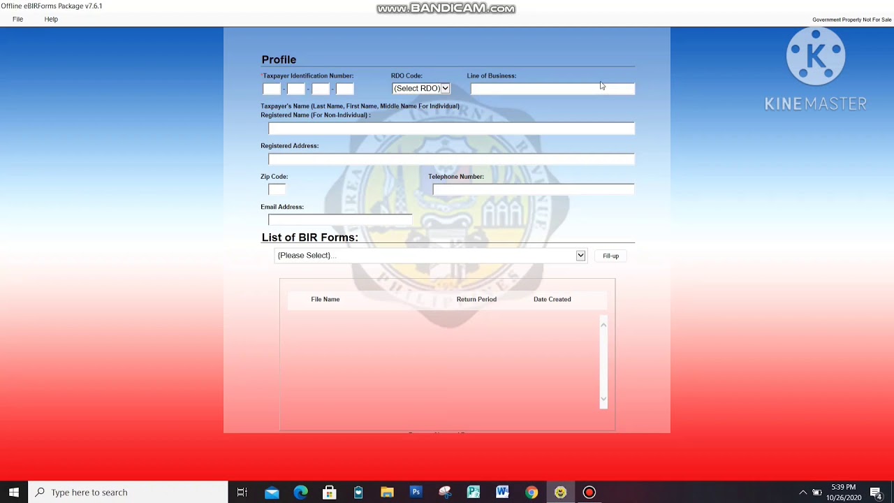 HOW TO FILL UP eBIR FORM - BIR Annual Registration Fee - YouTube