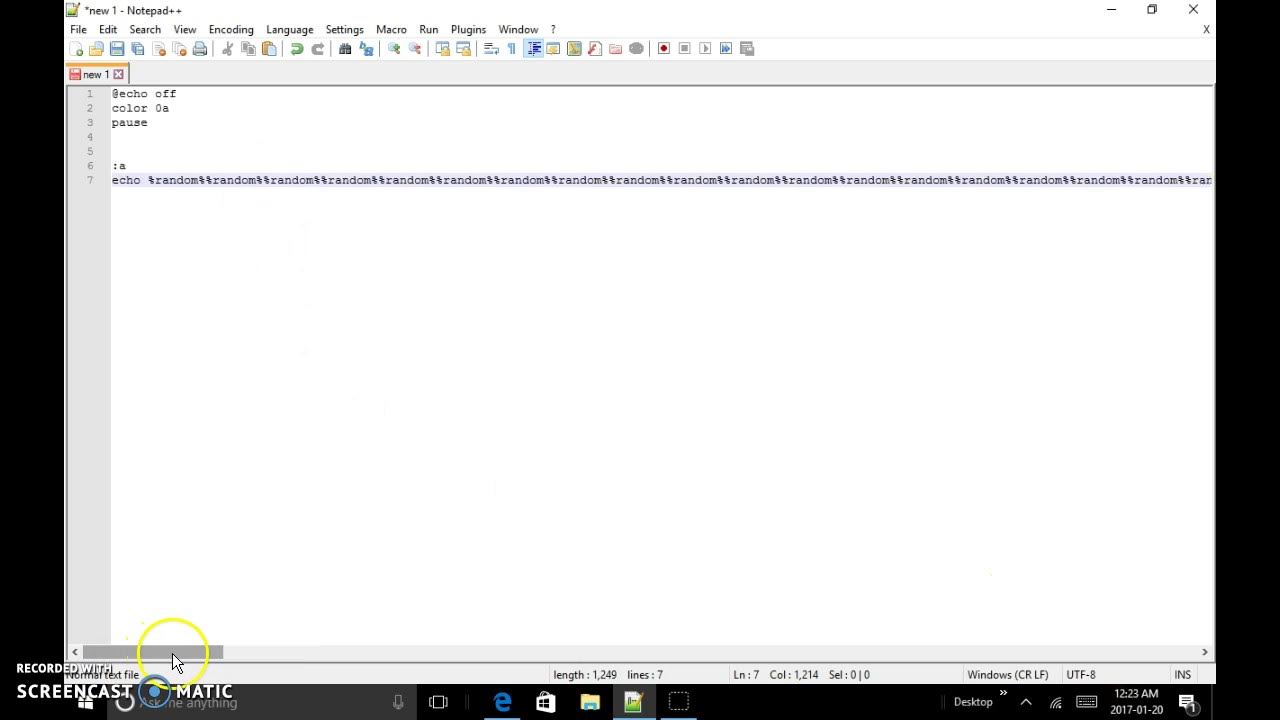 How to make a Matrix Effect on notepad! - YouTube