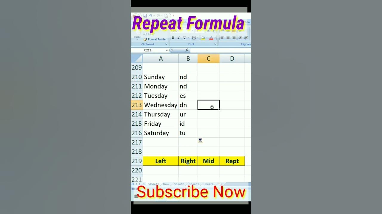 MS excel in Repeat Formula, GS online Process by vikash Sir - YouTube