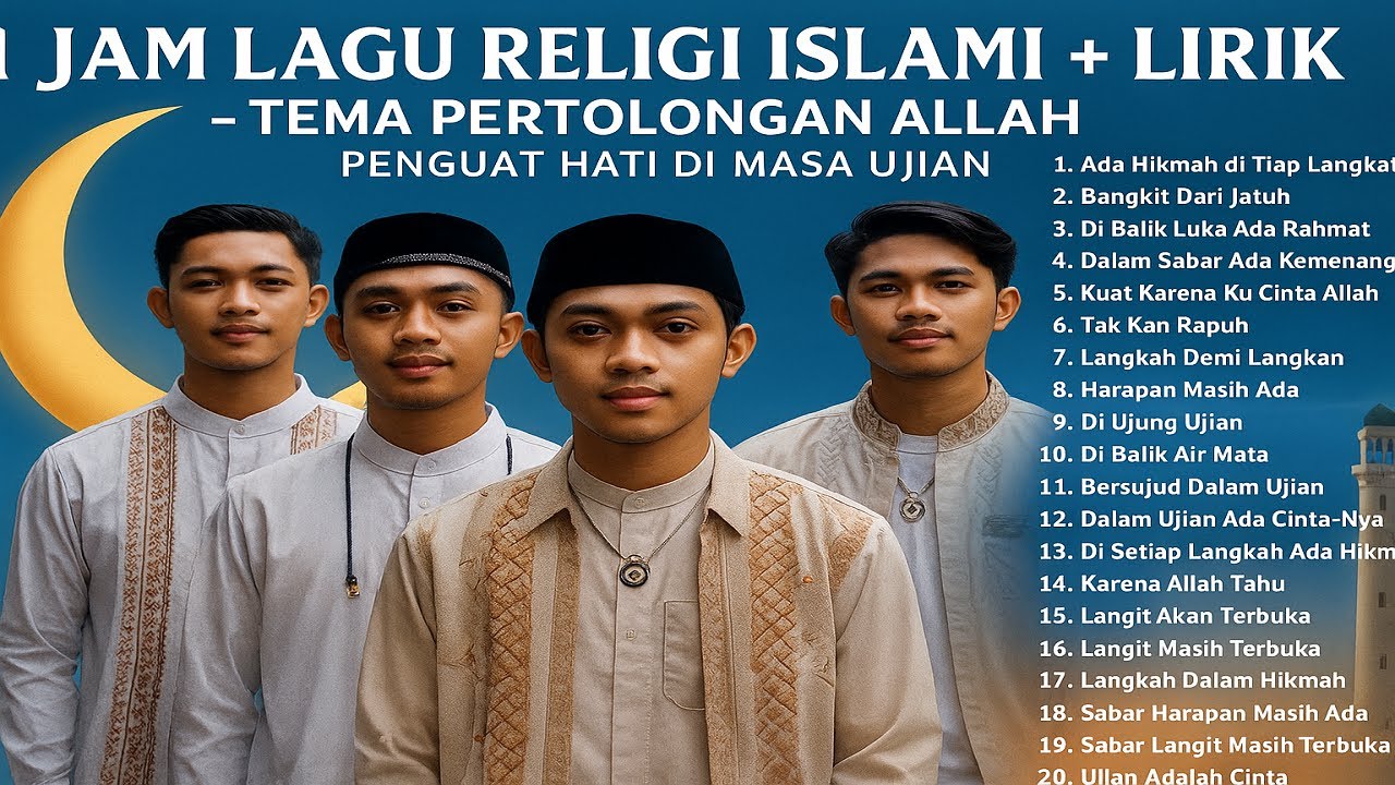 1 JAM LAGU RELIGI ISLAMI + LIRIK | TEMA PERTOLONGAN ALLAH — PENGUAT ...