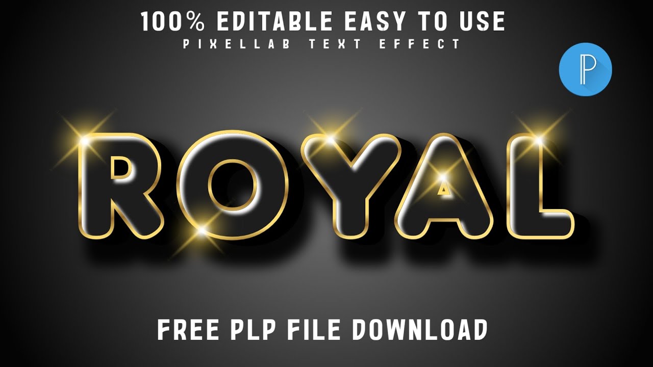 Royal Text effect in pixellab | text effect pixellab plp file | free ...