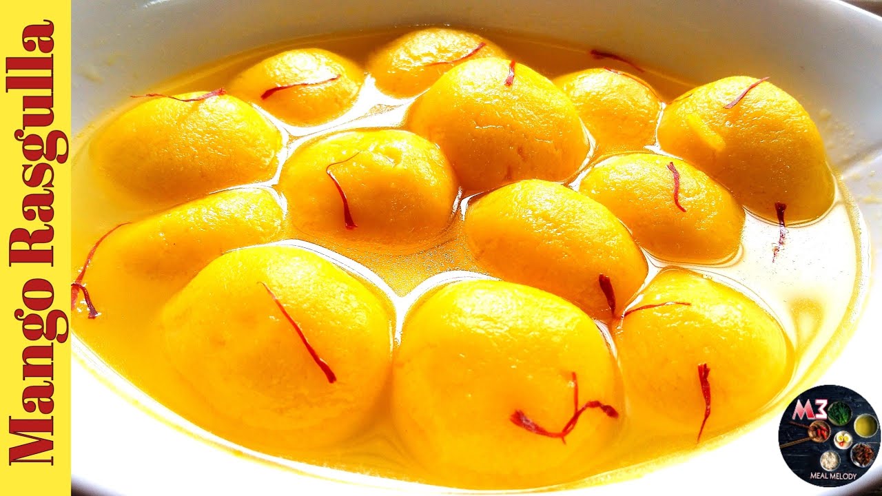 জামাই ষষ্ঠী স্পেশাল রেসিপি তুলতুলে আমের রসগোল্লা|Spongy Mango Rosogolla ...