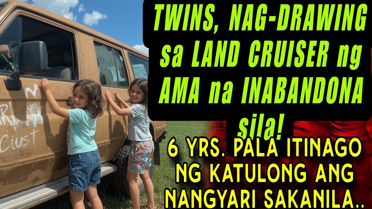 TWINS, NAG-DRAWING SA LAND CRUISER NG AMA NA INABANDONA SILA! 6 YRS ...