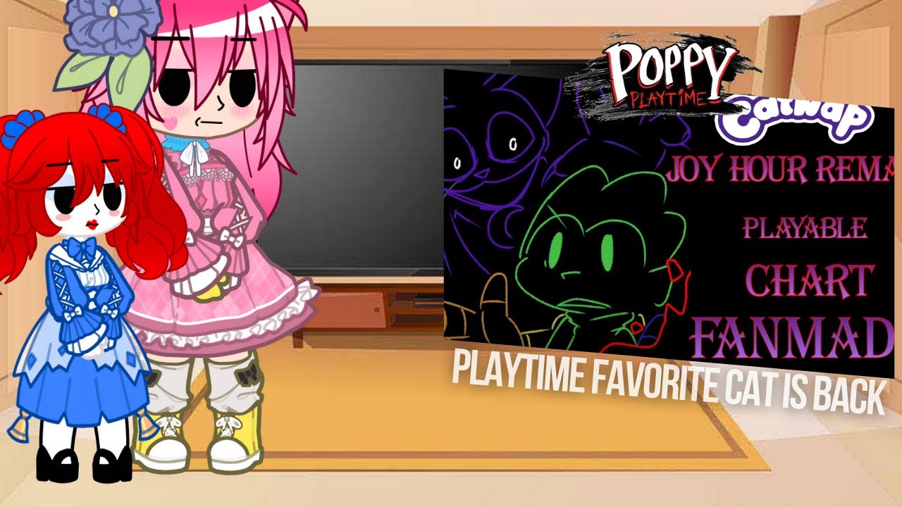 Poppy Playtime React - FNF Vs Catnap V2 Joy Hour REMAKE - Gacha Nebula ...