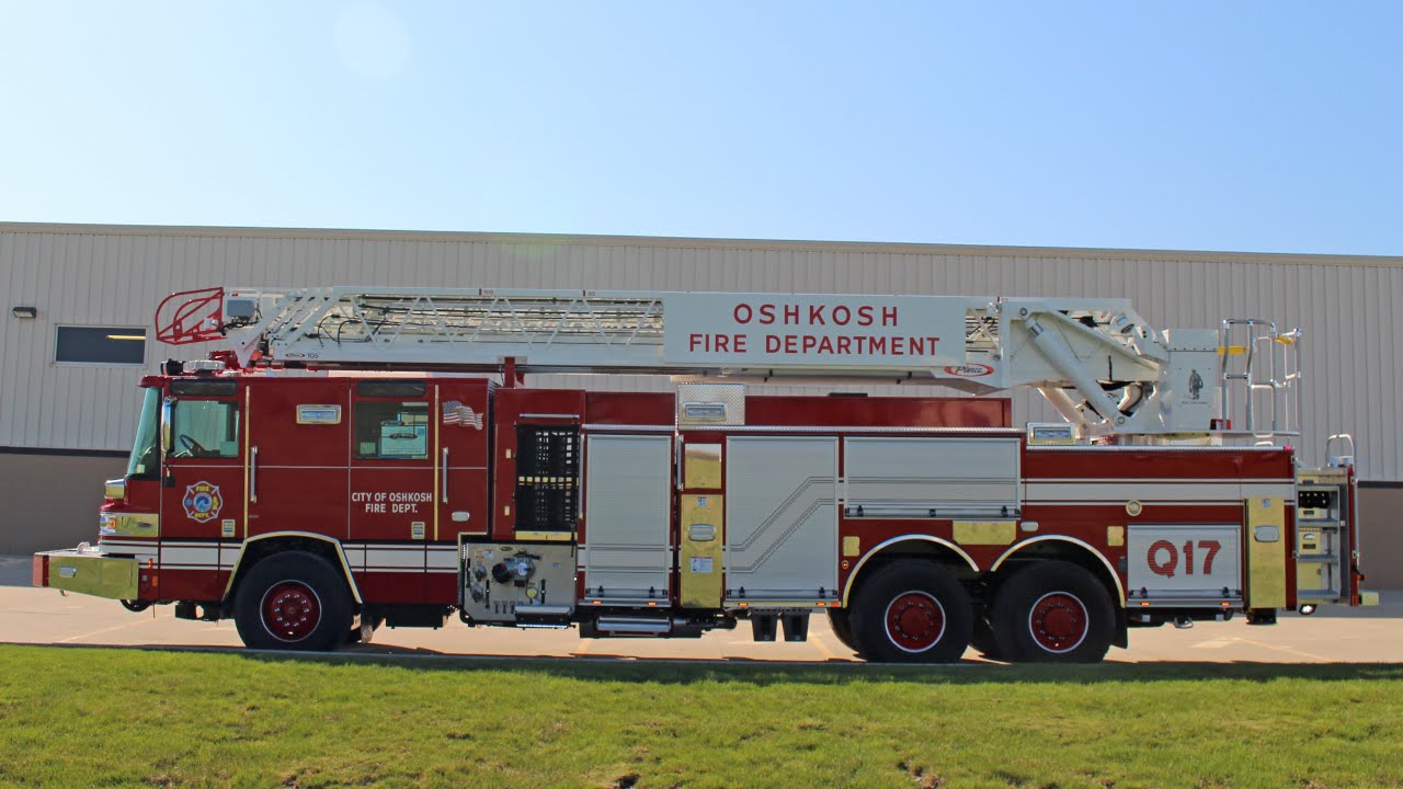 Oshkosh, Quantum 105’ Heavy Duty Ladder with PUC™ pump - YouTube