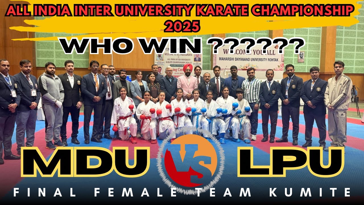 FINAL FEMALE TEAM KUMITE | MDU ROHTAK VS LPU PHAGWARA | ALL INDIA INTER ...