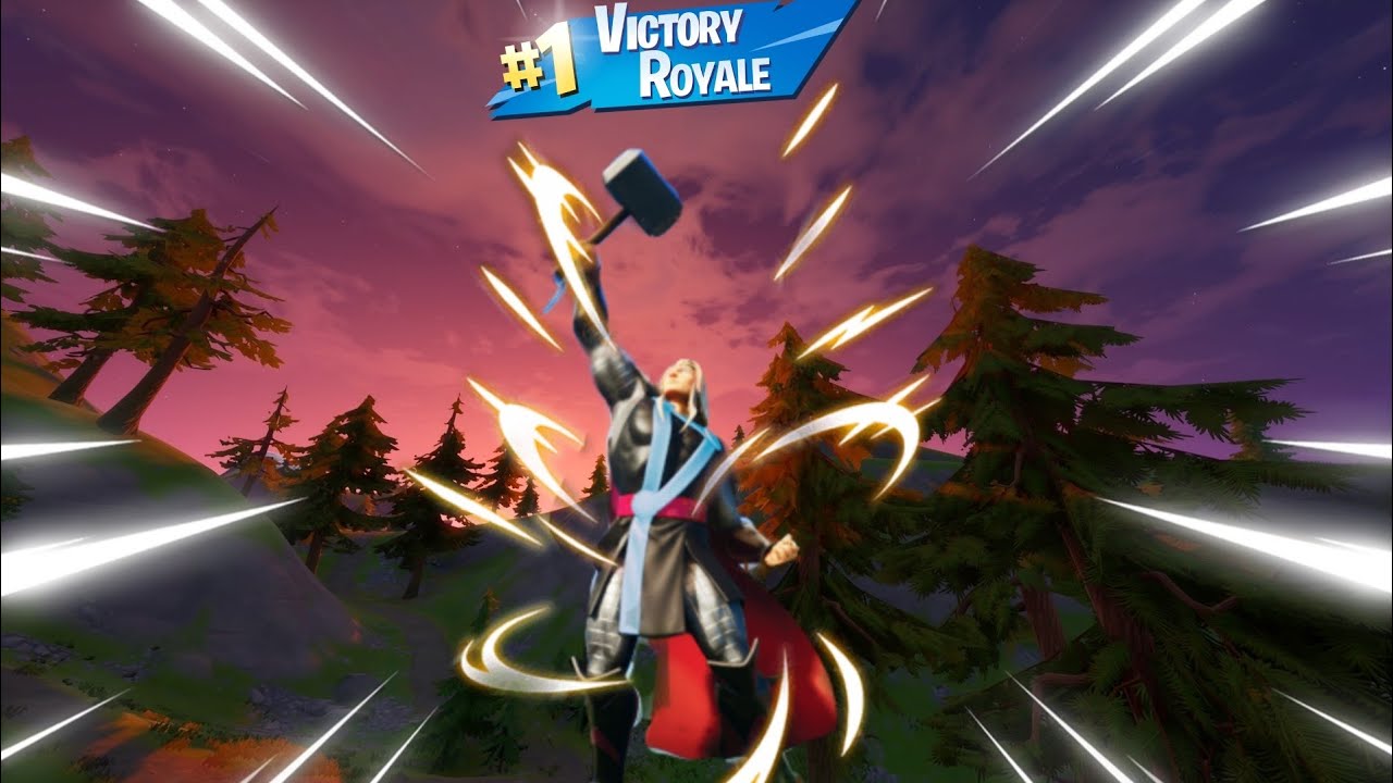 O DEUS DO TROVÃO GANHANDO SUA PRIMEIRA PARTIDA (FORTNITE) - YouTube