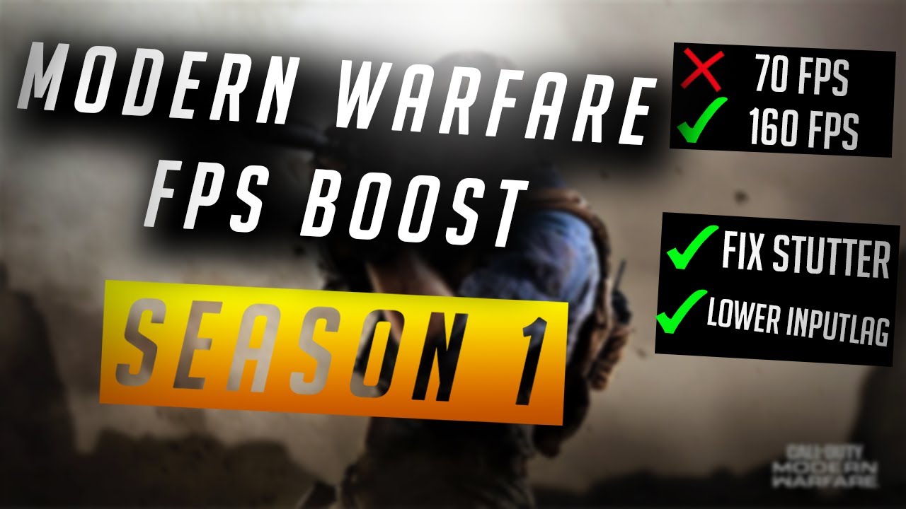 ⚡ COD: Modern Warfare DRAMATICALLY INCREASE FPS FOR ANY PC - YouTube