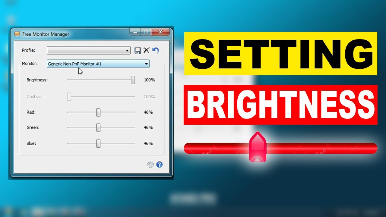 Cara Mengatur Kecerahan Layar Monitor PC/Laptop - YouTube