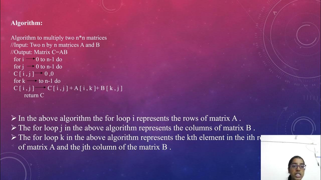 Matrix Multiplication - YouTube