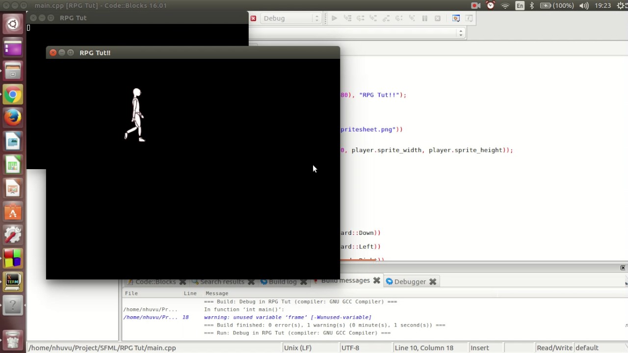 Walk animation using SFML - YouTube