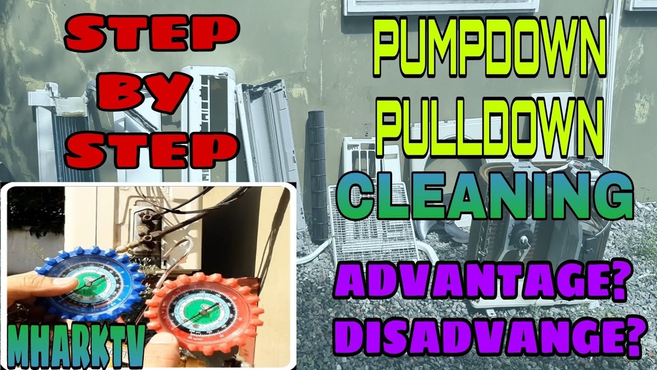 Paano mag pulldown cleaning ng isang split type aircon? | MHARKTV - YouTube