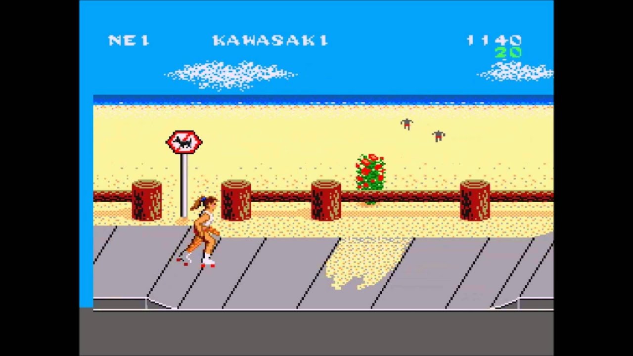 California Games (Sega Master System) - 4 : Skating (50 Hz) - YouTube