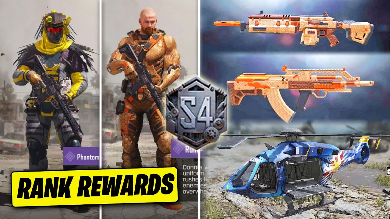 COD Mobile SEASON 4 RANK REWARDS! Season 4 & 5 Upcoming Guns Skins ...