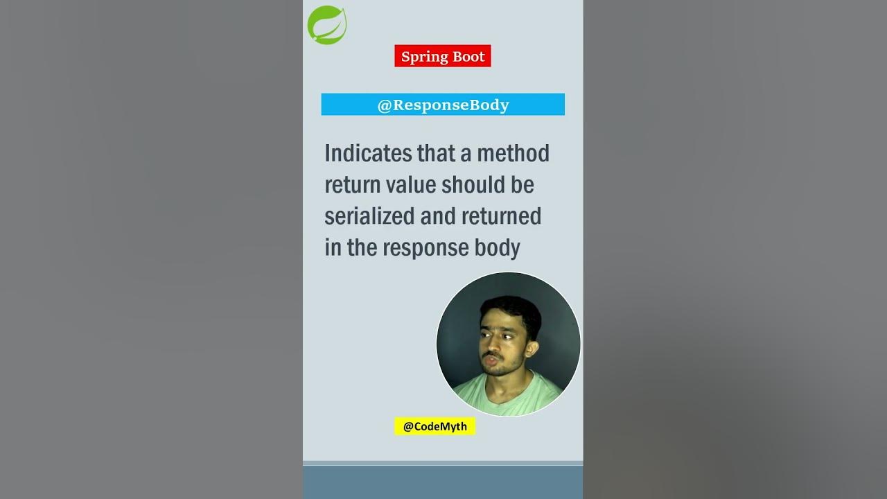 7 Learn Springboot Concept In 1 Minutes Codemyth Shorts Springboot In1minute Learn Java