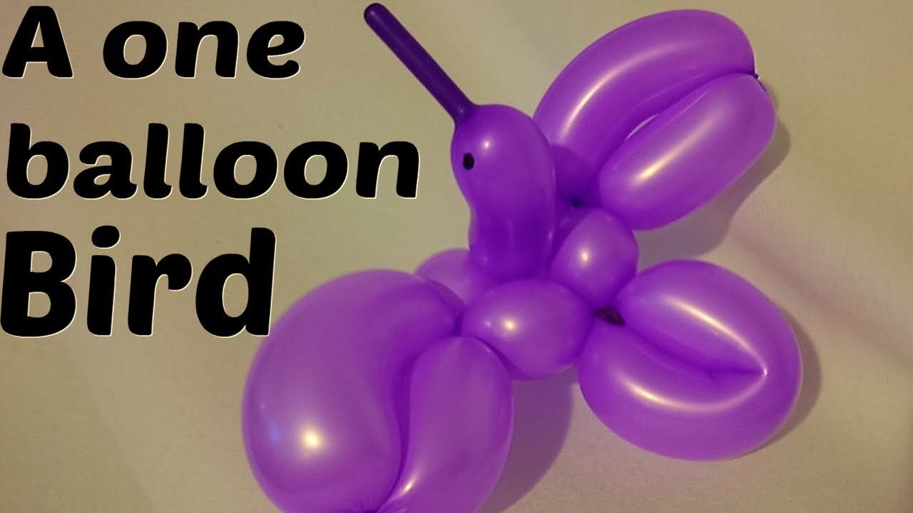 One balloon bird - YouTube