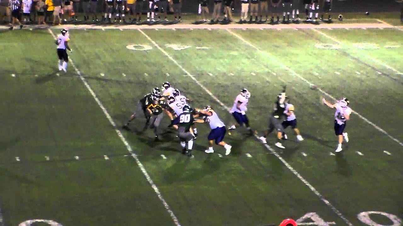 Jack Witri throws a strike to Michael Goolsby for a Ranger TD. 8-28-15 ...