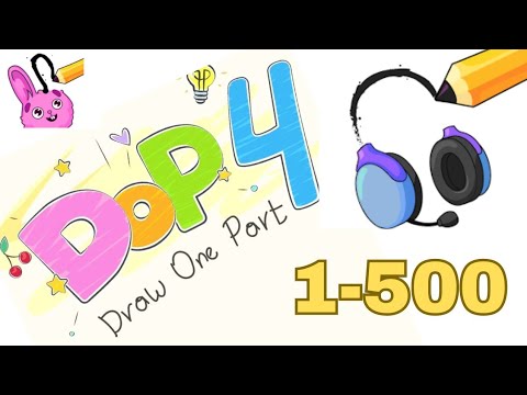 DOP 4 : Draw One Part Game | All Levels [1-500] Solution | DOP 4 All ...