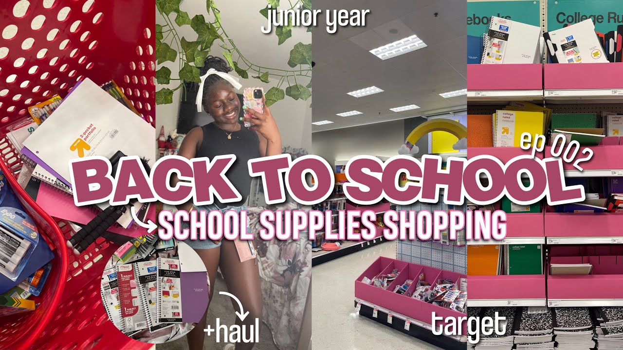 BACK TO SCHOOL SUPPLIES SHOPPING + HAUL 2024 || junior year - YouTube