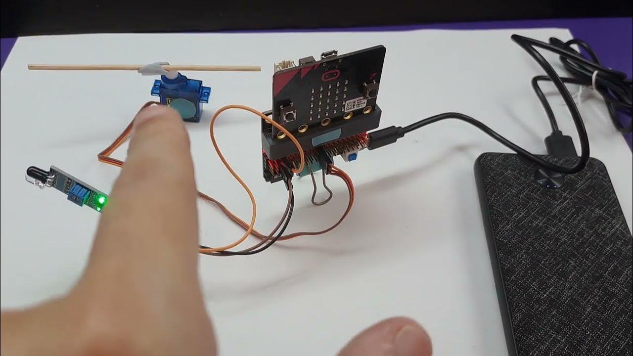 Microbit Project : IR Sensor Activated Servo - YouTube