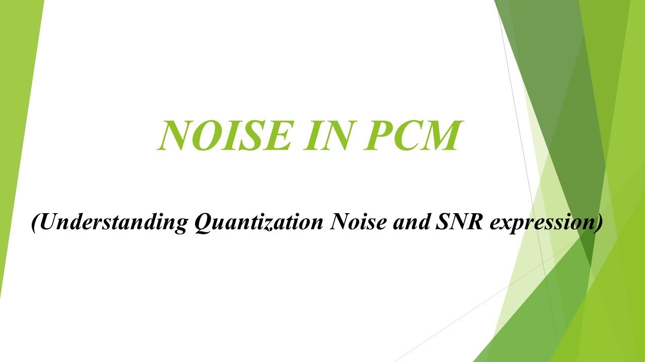 Quantization Noise in PCM (Part 5) - YouTube