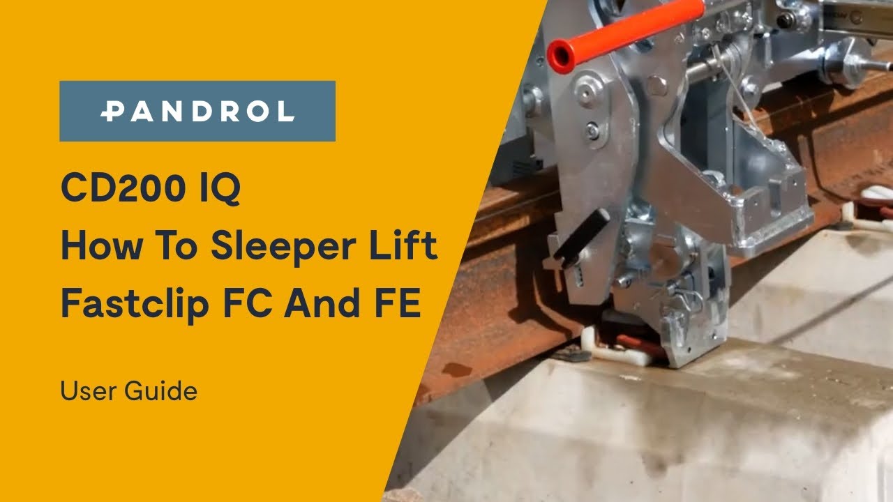 Pandrol CD200 IQ - How To Sleeper Lift Fastclip FC And FE - YouTube