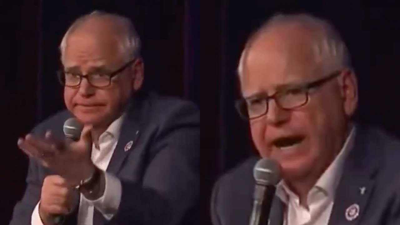 Tim Walz Almost Crying Over Public Education On Live TV - YouTube