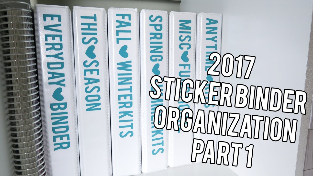2017 Sticker Organization Part 1 // Creating&Co - YouTube