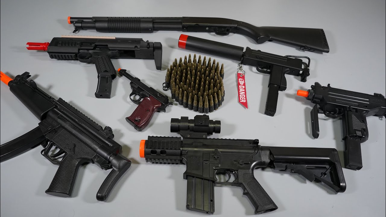 SMG Toy Gun - Airsoft - MP5 - MP7 - Mac10 - Micro Uzi - M870 Shot Gun ...