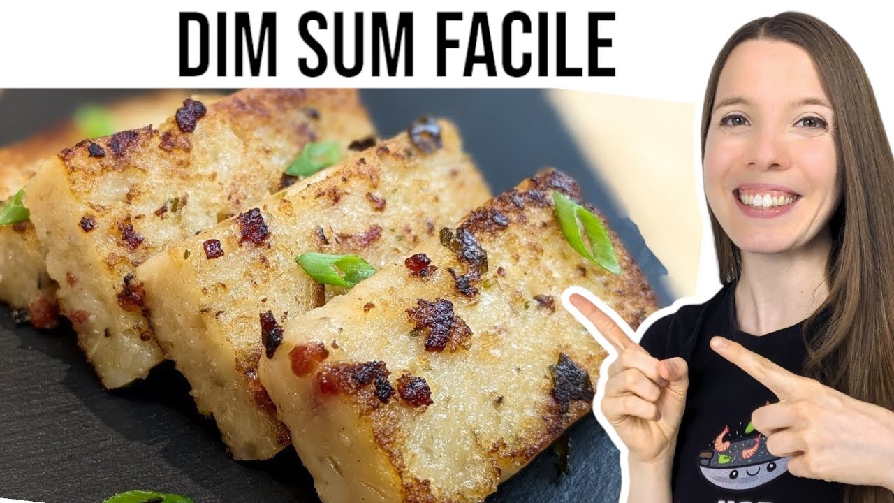 DIM SUM: Gâteau de navet/radis chinois - TURNIP CAKE - HOP DANS LE WOK ...