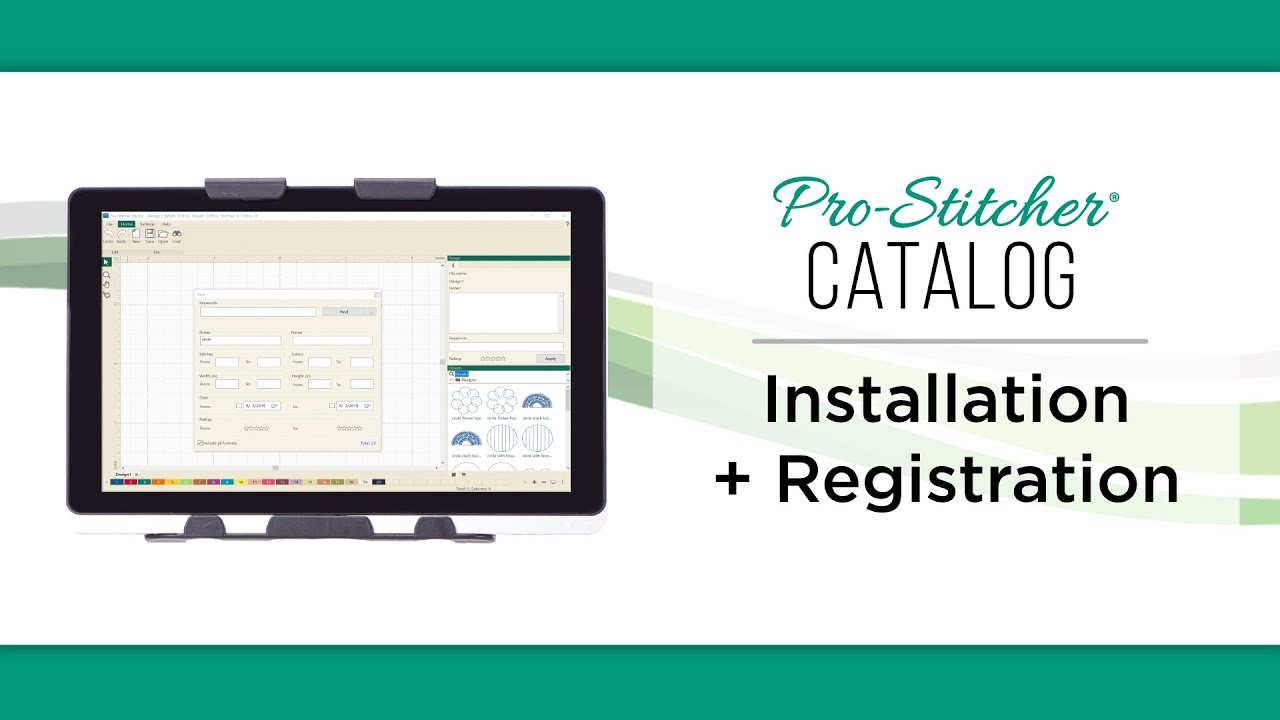 Pro Stitcher Catalog Installation and Registration - YouTube