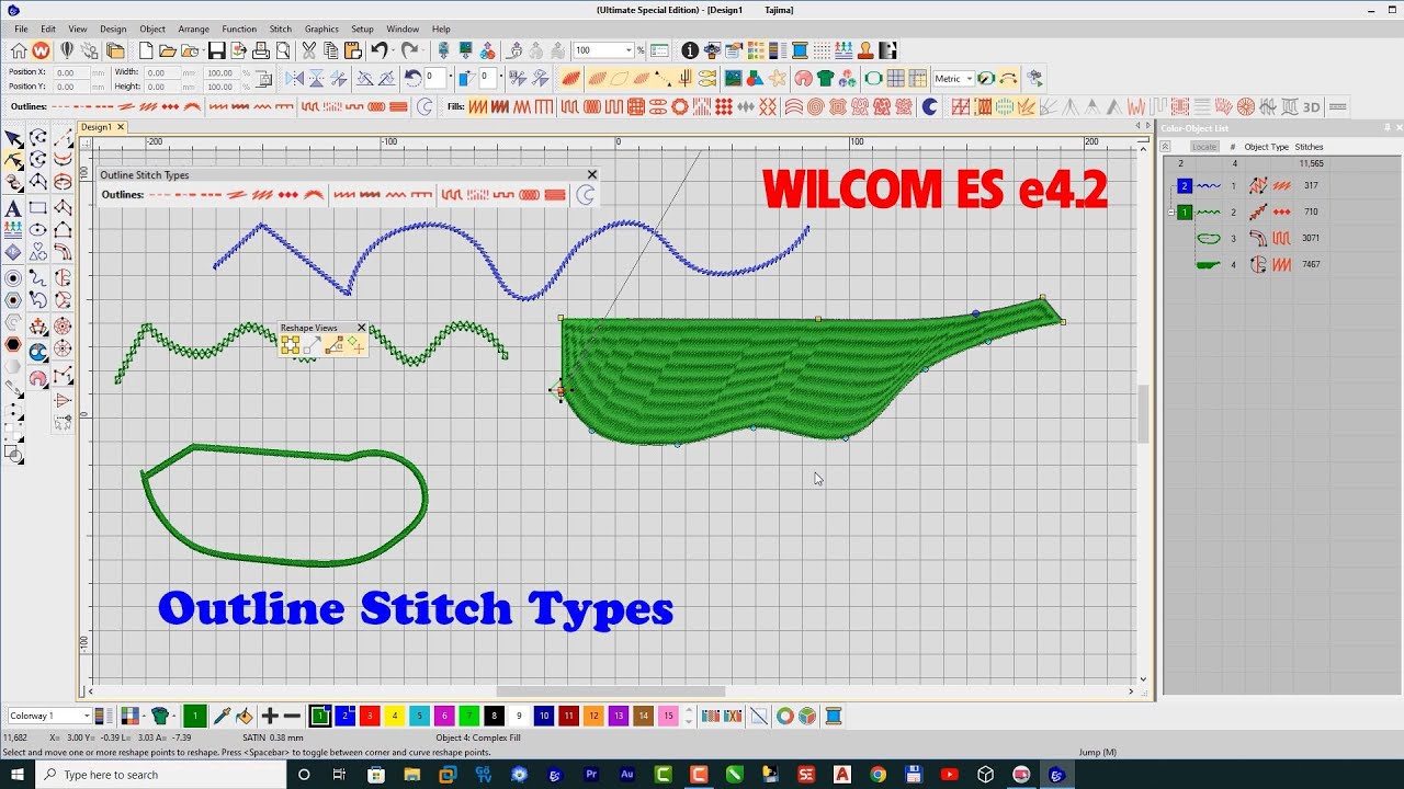 BROTHER NV800E Thiết kế với Wilcom ES e4.2 P2 | Tiến Nhân GMD - YouTube