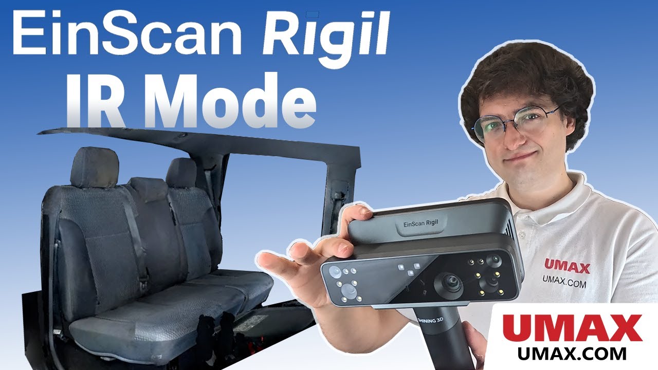 EinScan Rigil All-In-One Wireless 3D Scanner Infrared Mode Live Demo ...