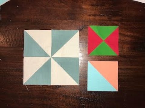 Half square triangles made easy - YouTube