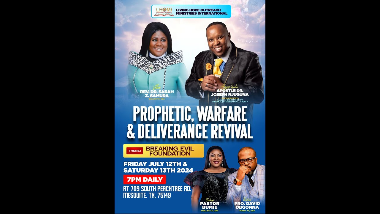 JULY EDITION OF PROPHETIC WARFARE DELIVERANCE REVIVAL - YouTube