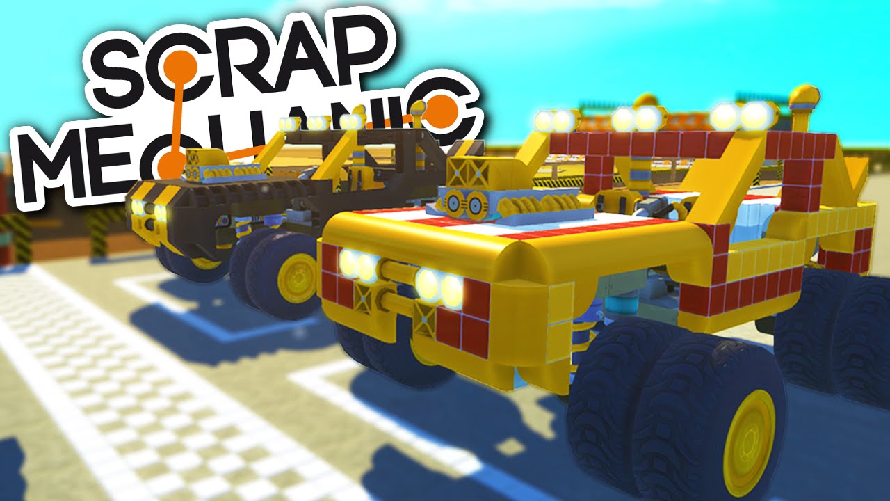 Scrap Mechanic CREATIONS - MONSTER TRUCK RACE! - Scrap Mechanic ...