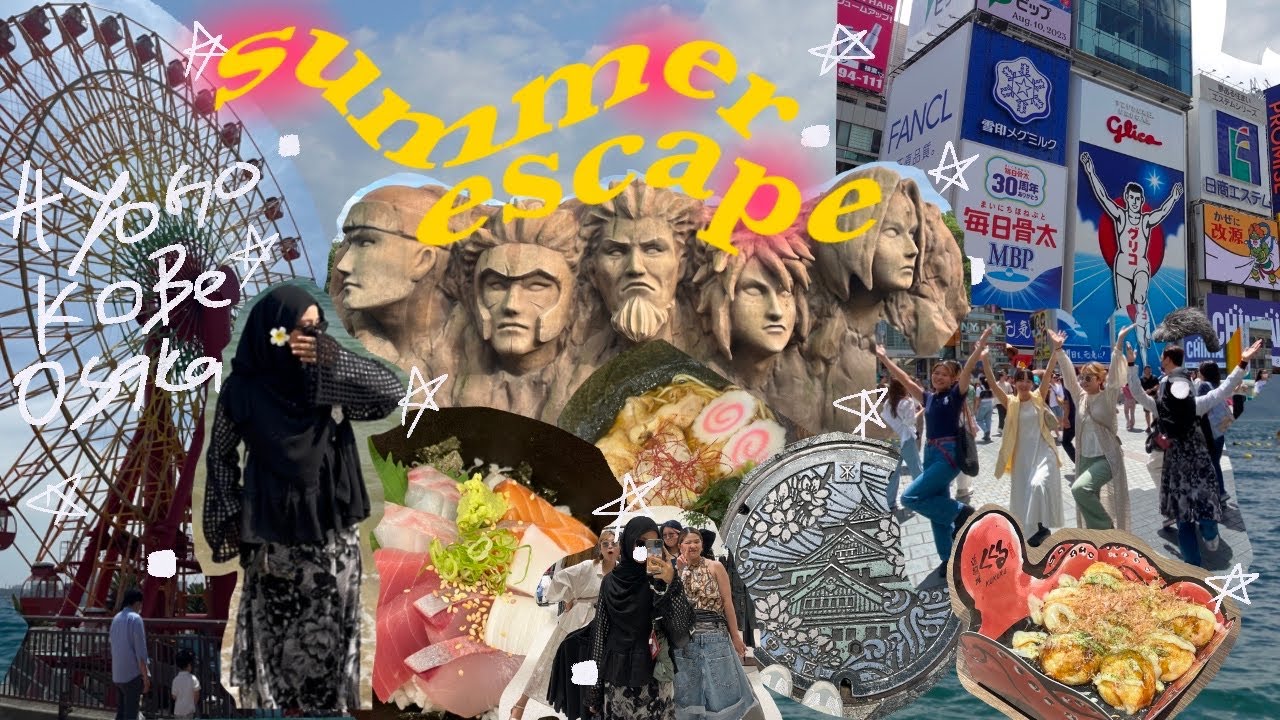 summer escape part 1 ⭐︎ Hyogo, Kobe, Osaka (Naruto Boruto Park, Halal ...