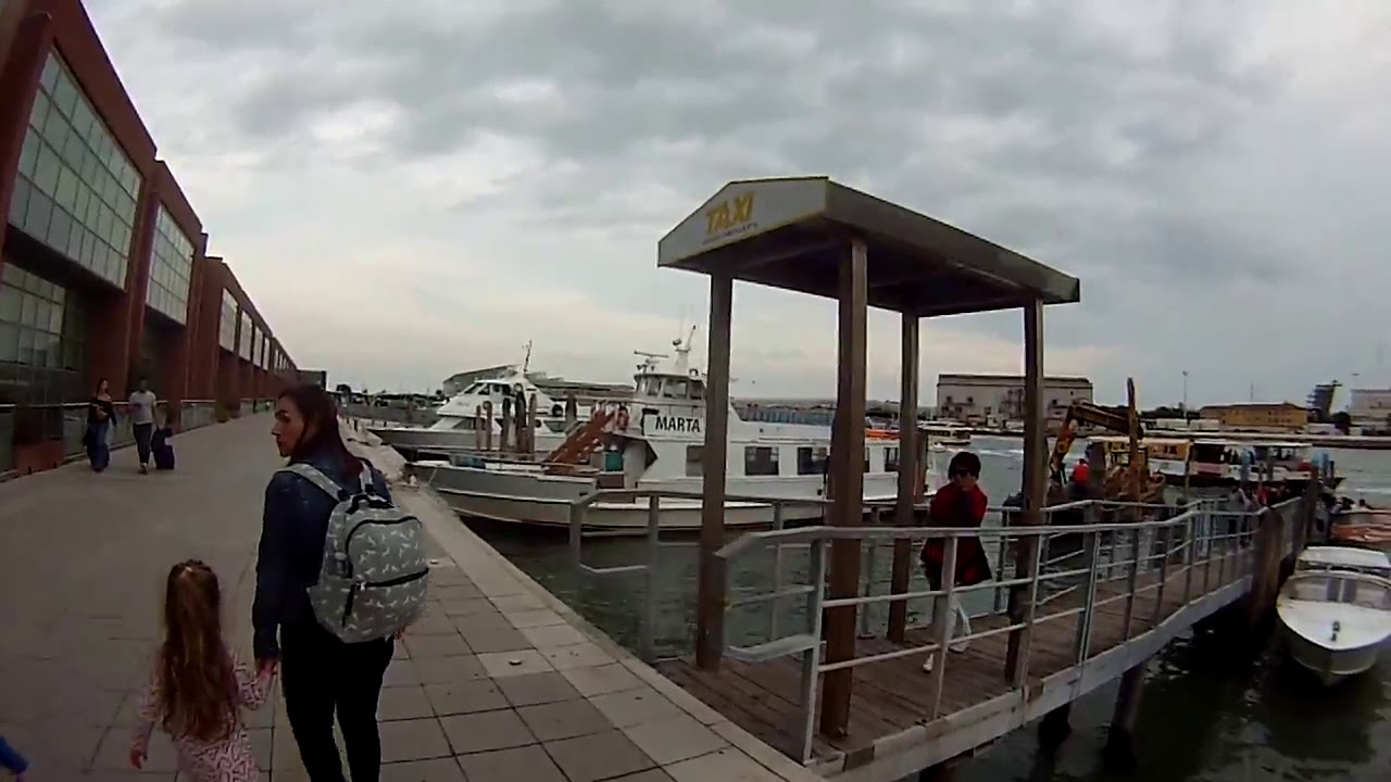 Venice Italy crew driving pylons - YouTube