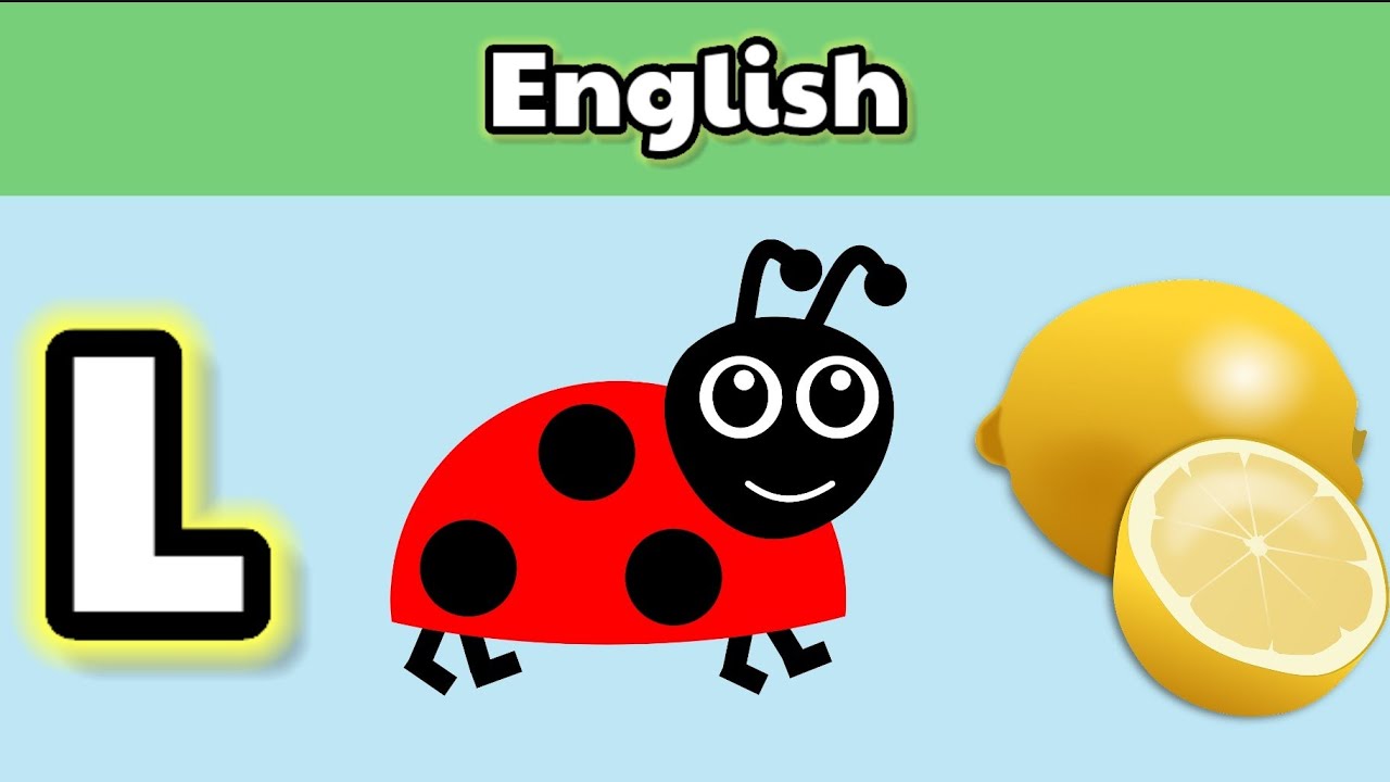 Educational English Learning Video for Children | The Letter L Words ...