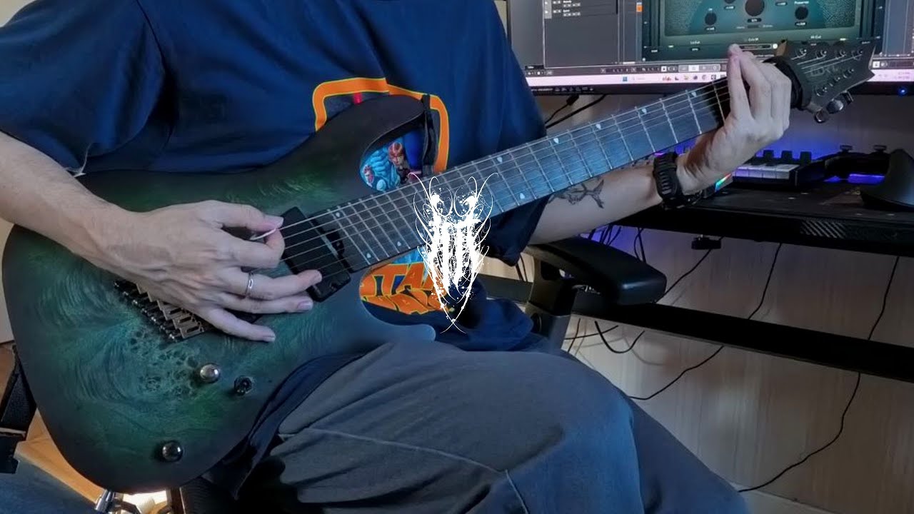 Djent riff pretty melody - YouTube
