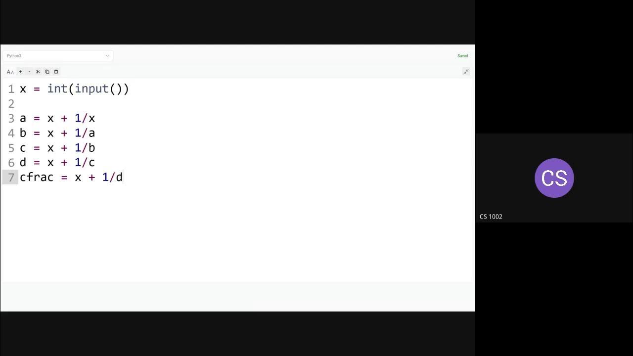 Week 1 - Live Coding 2 - YouTube