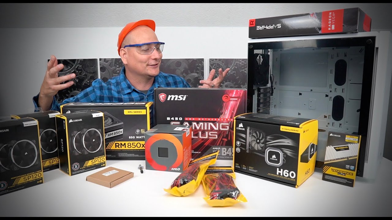 Gaming PC Build, Red, White, & Black - YouTube