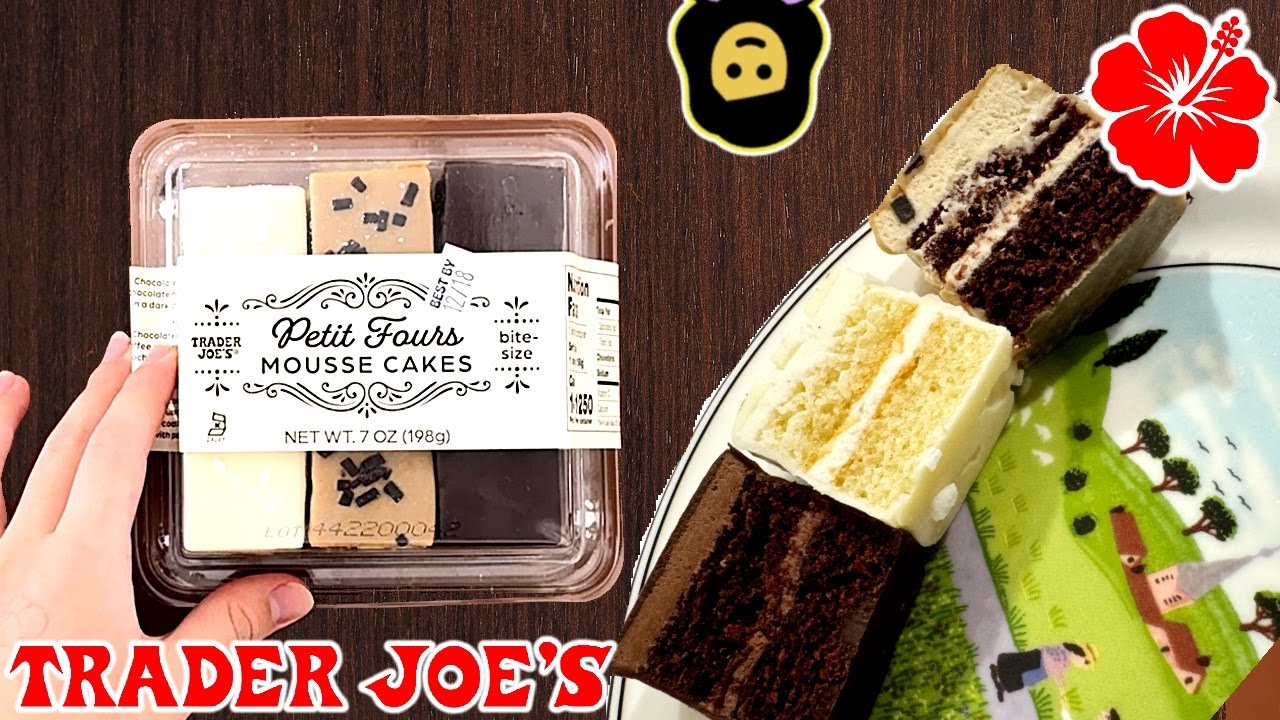 Petit Fours Mousse Cakes - Trader Joe’s Product Review - YouTube