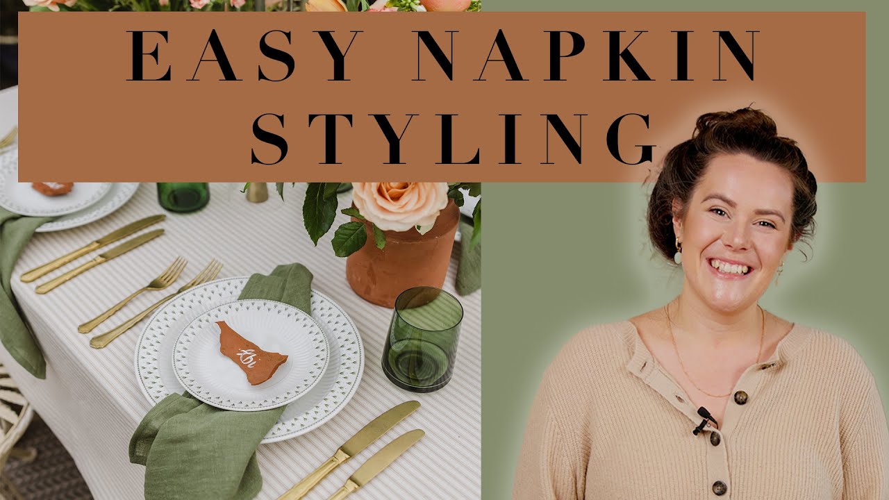 Easy Napkin Styling - Make Your Table Look AMAZING - YouTube