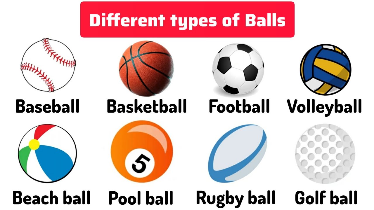 Different types of Balls🏀⚽🏐 | English Vocabulary | #english # ...