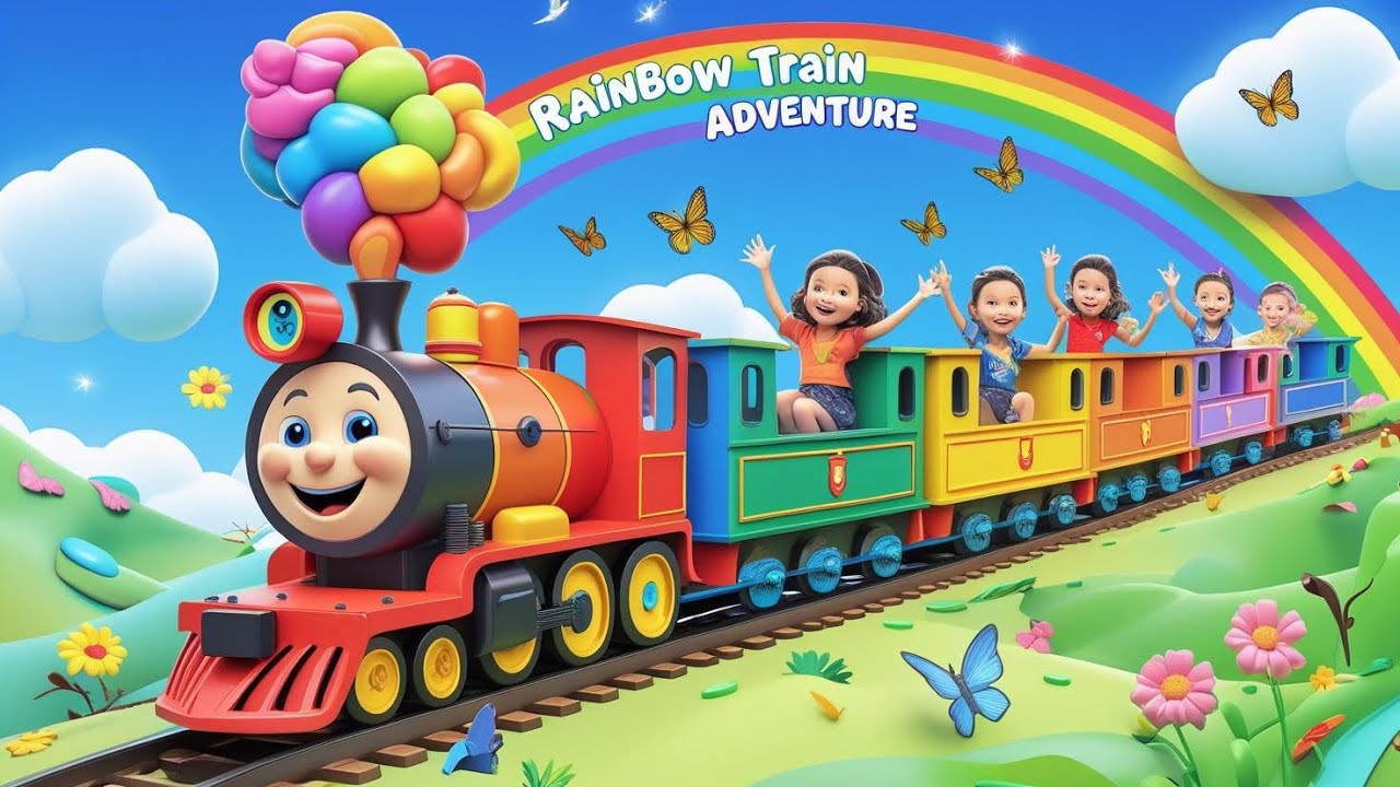 Rainbow Train Adventure 🚂 | Learn Colors & Ride the Rainbow! - YouTube