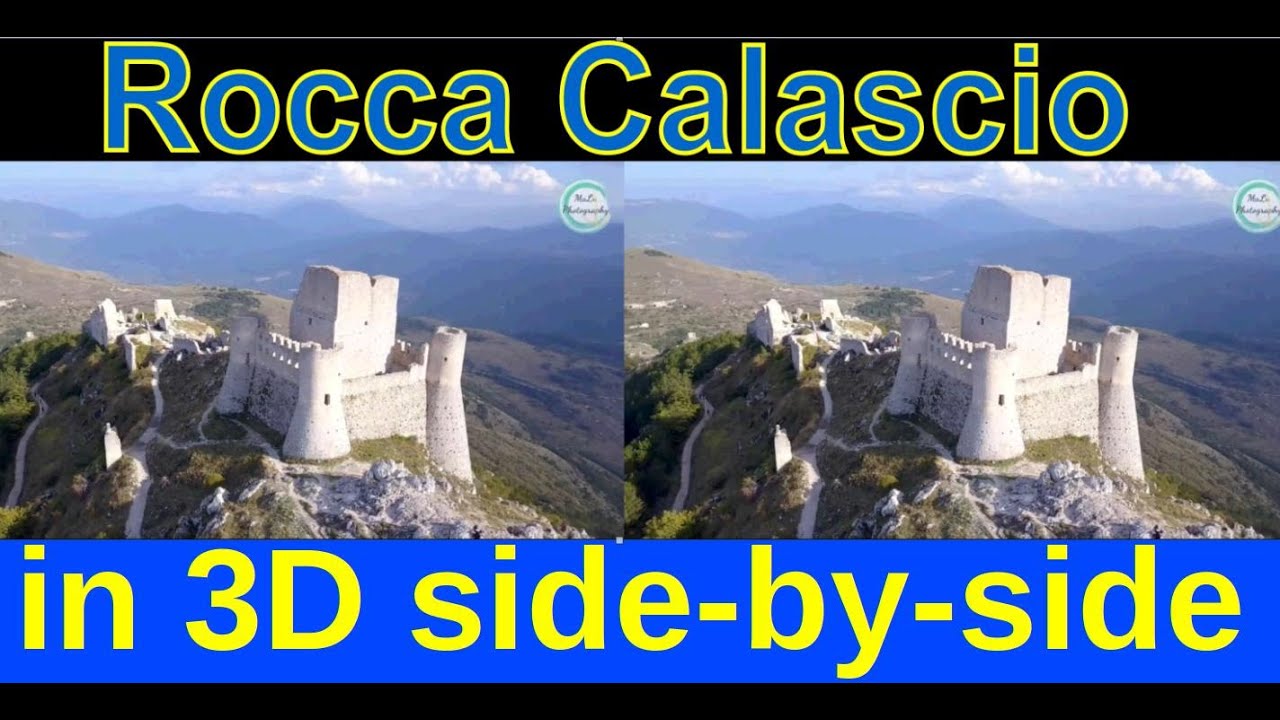 Rocca Calascio, Province of L'Aquila, Abruzzo, Italy in iXYt 3D side-by-side video for VR - YouTube