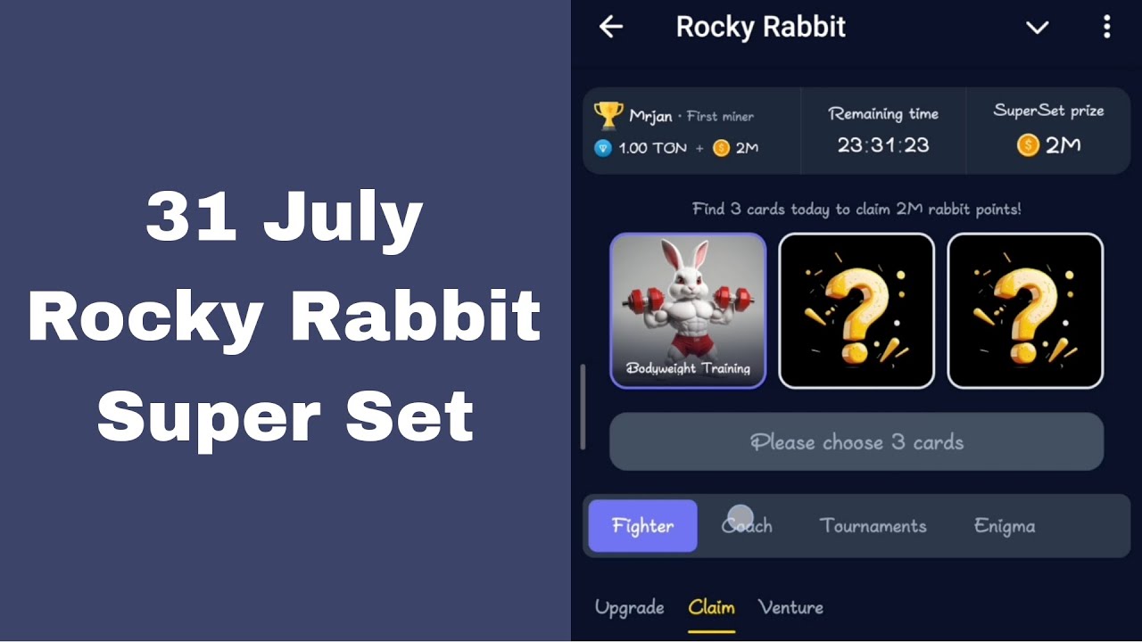 ROCKEY RABBIT ENIGMA | Rocky Rabbit Combo Today Enigma | Rabbit # ...