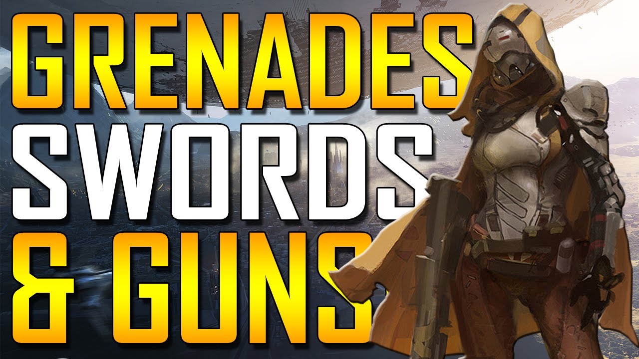 Destiny's Weapons - Grenades, Swords, Guns & Knives! - YouTube