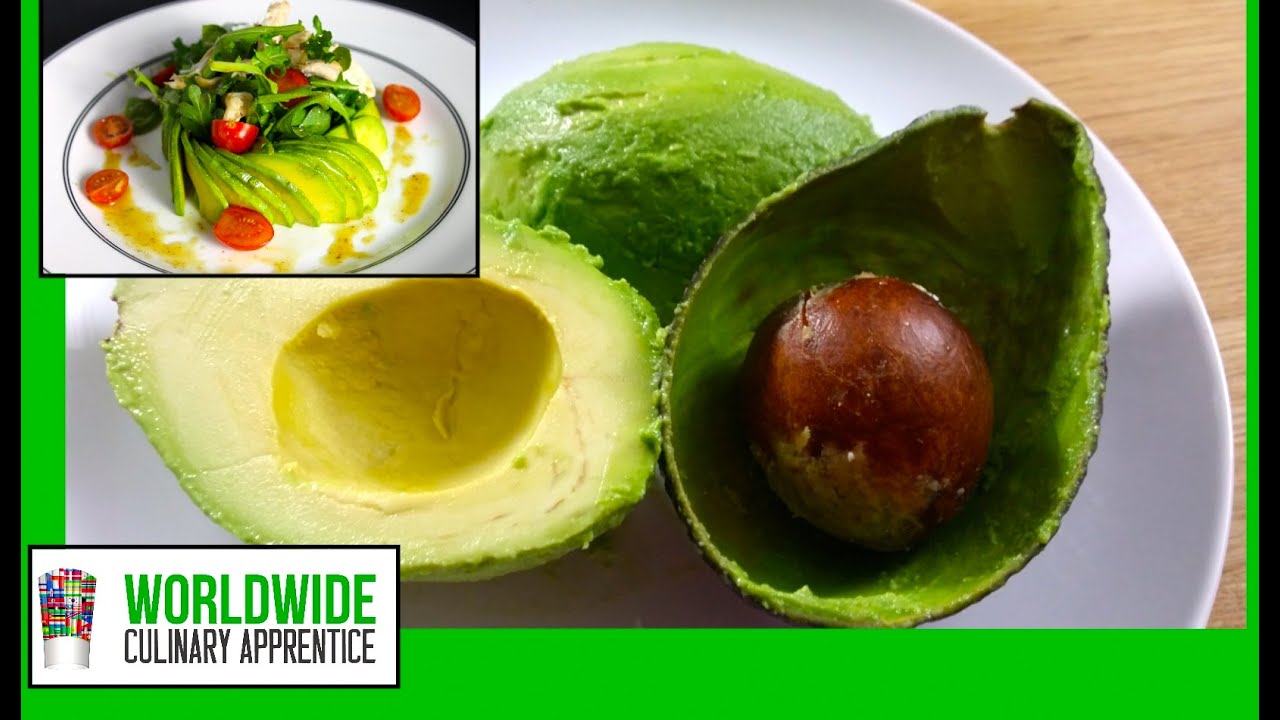 Avocado Presentation: How to Peel, Slice and Present an Avocado for a ...